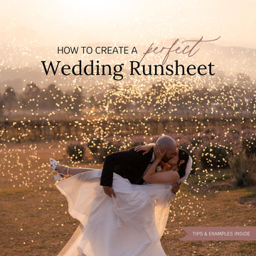 FREE E-Book: How to Create a Perfect Wedding Runsheet – The Whole Bride