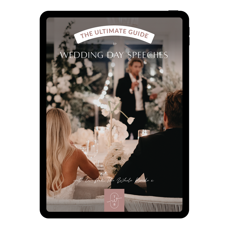 FREE E-Book: The Ultimate Guide to Wedding Speeches - The Whole Bride